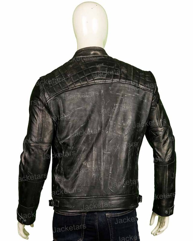 Mens Distressed Shoulder Design Jacket | Men Distressed Jacket