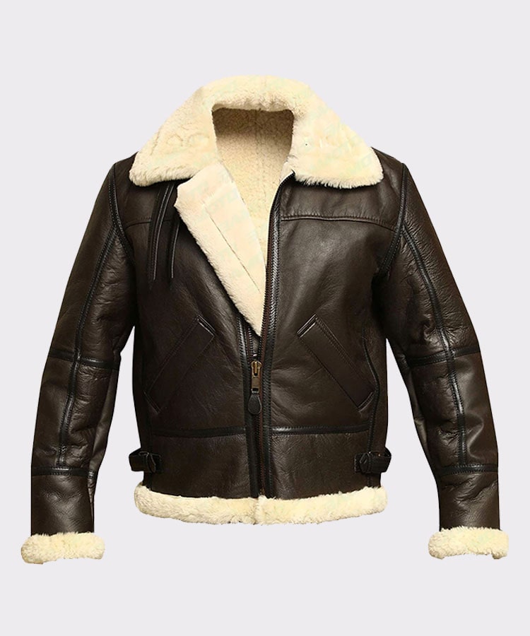 Mens Aviator B3 Bomber Sheepskin Jacket | Flying Pilot Sheepskin Jacket