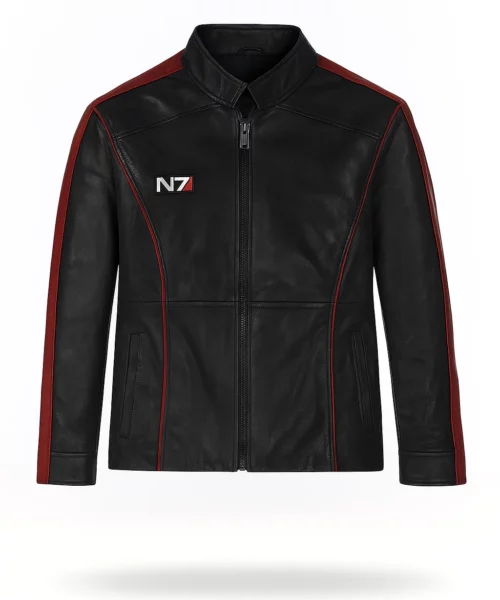 Mass Effect 3 Leather Jacket Black | Mass Effect 3 Black Jacket