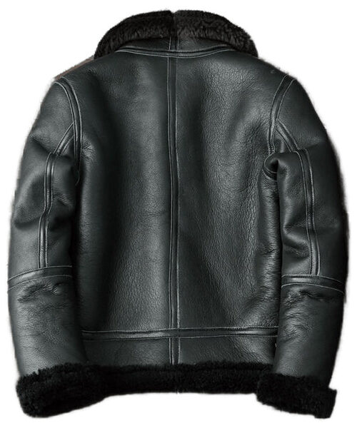 Shearling Fur Sheepskin Motorcycle Jacket For Unisex